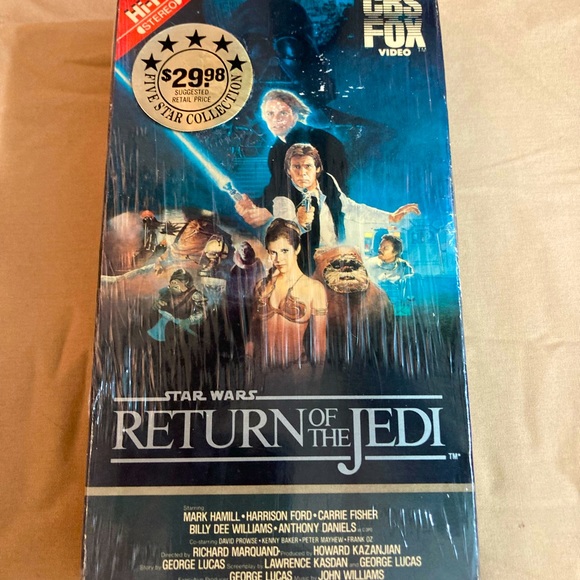 cbs/fox | Other | Star Wars Cbs Fox Return Of The Jedi Sealed Vhs Red ...